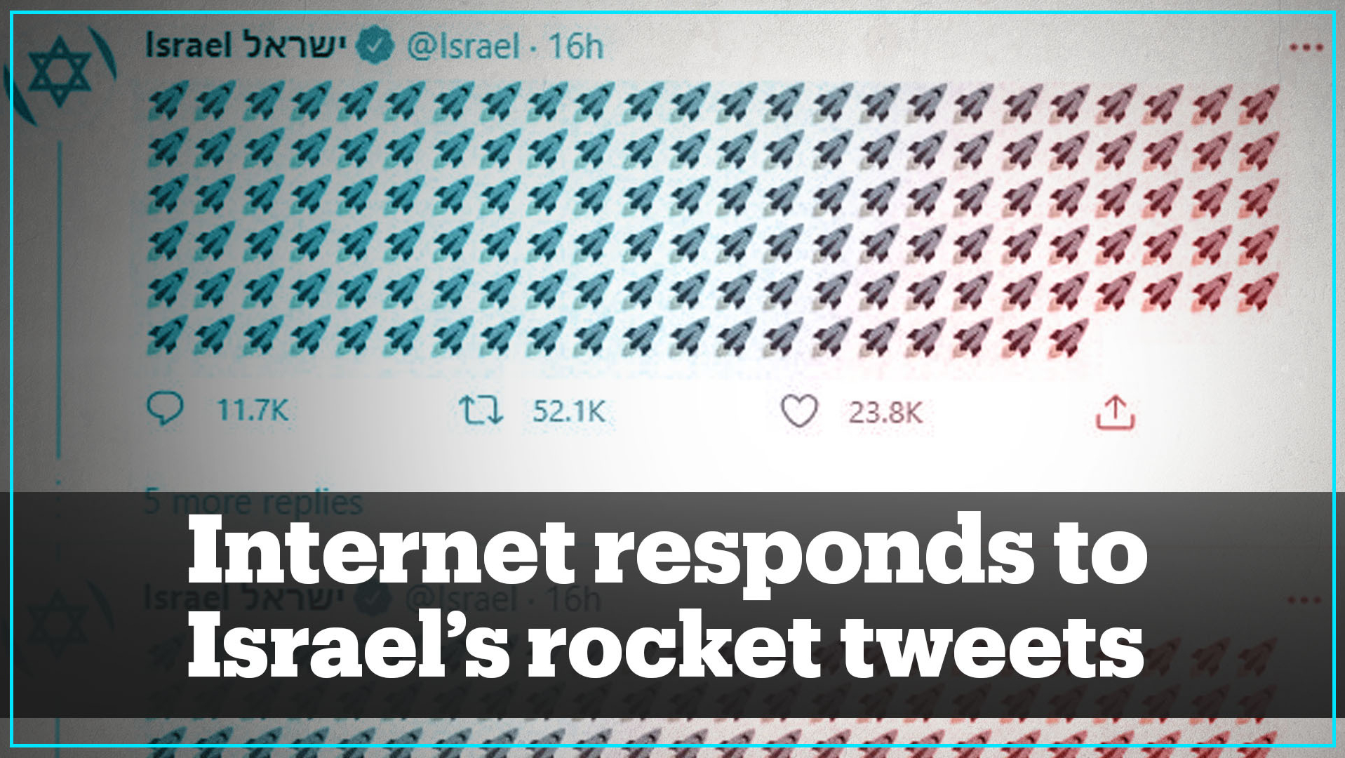 Israel tweets rocket emojis and the internet responds - TRT World