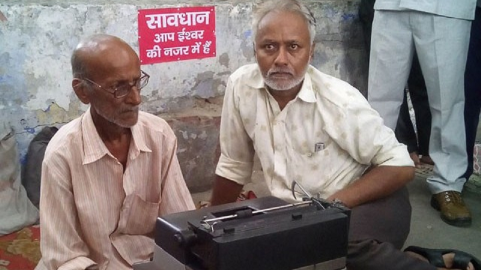 Typists in India confront an increasingly obsolete technology